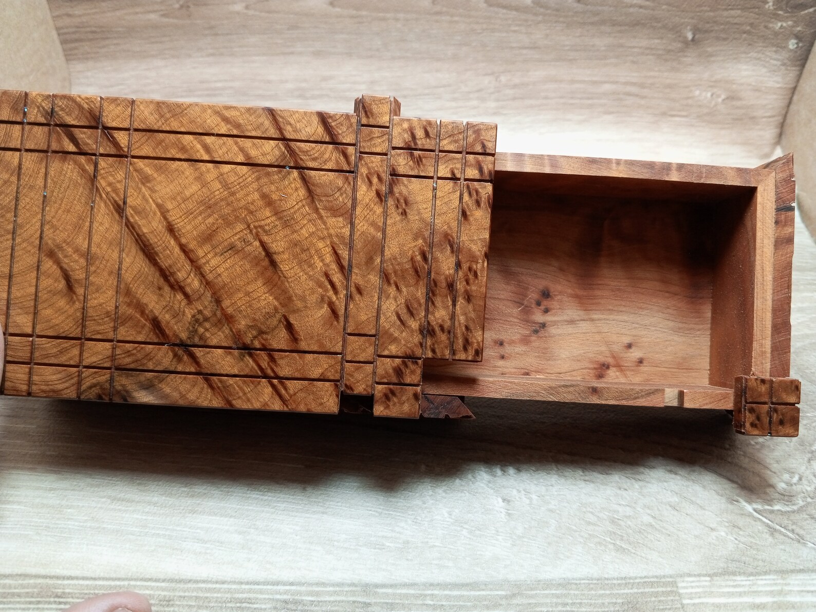 Handcrafted 4x3 Secret Thuya Wood Box: Enchanting Magic Lock, Jewelry ...