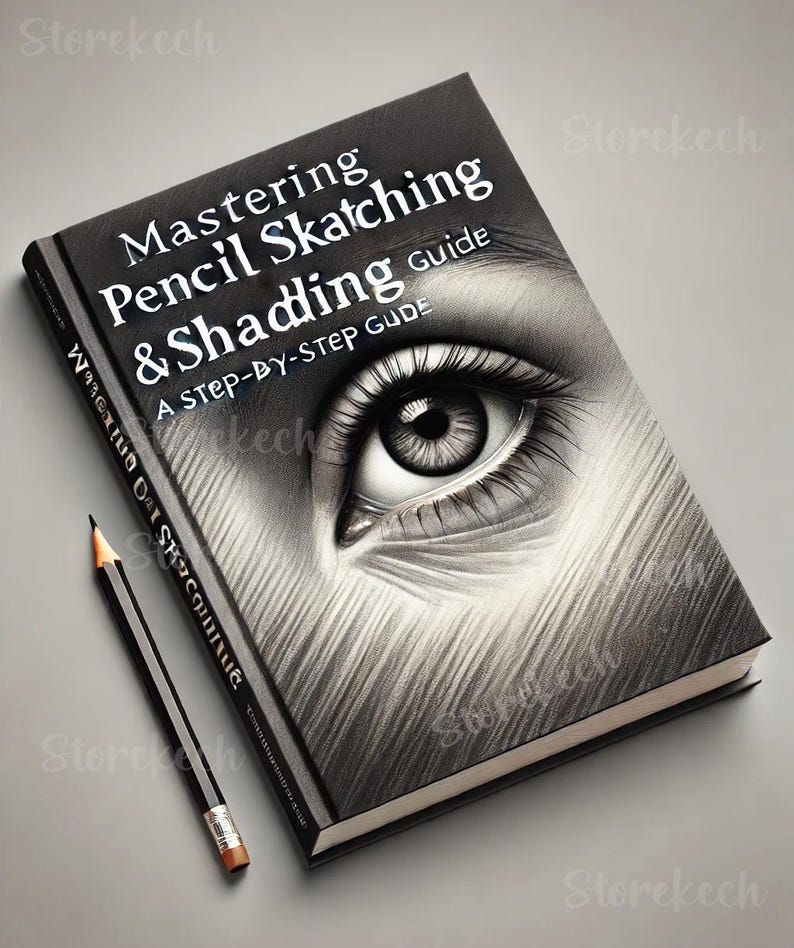 Pencil Sketching & Shading Guide: Step-by-step Techniques (digital Art ...