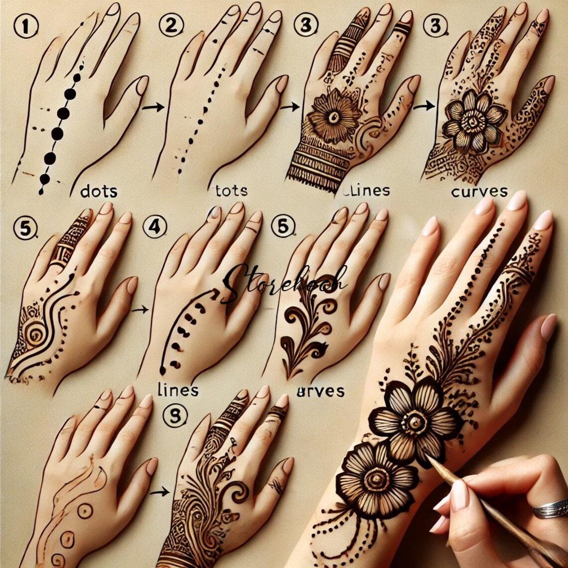 Mastering Moroccan Henna: A Step-by-step Guide to Traditional Designs ...