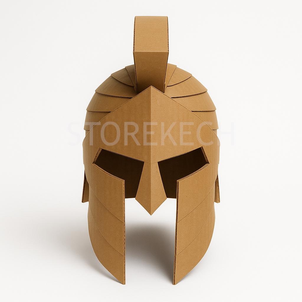 Leonidas Spartan Helmet: DIY Cardboard Papercraft Template (PDF Pattern ...