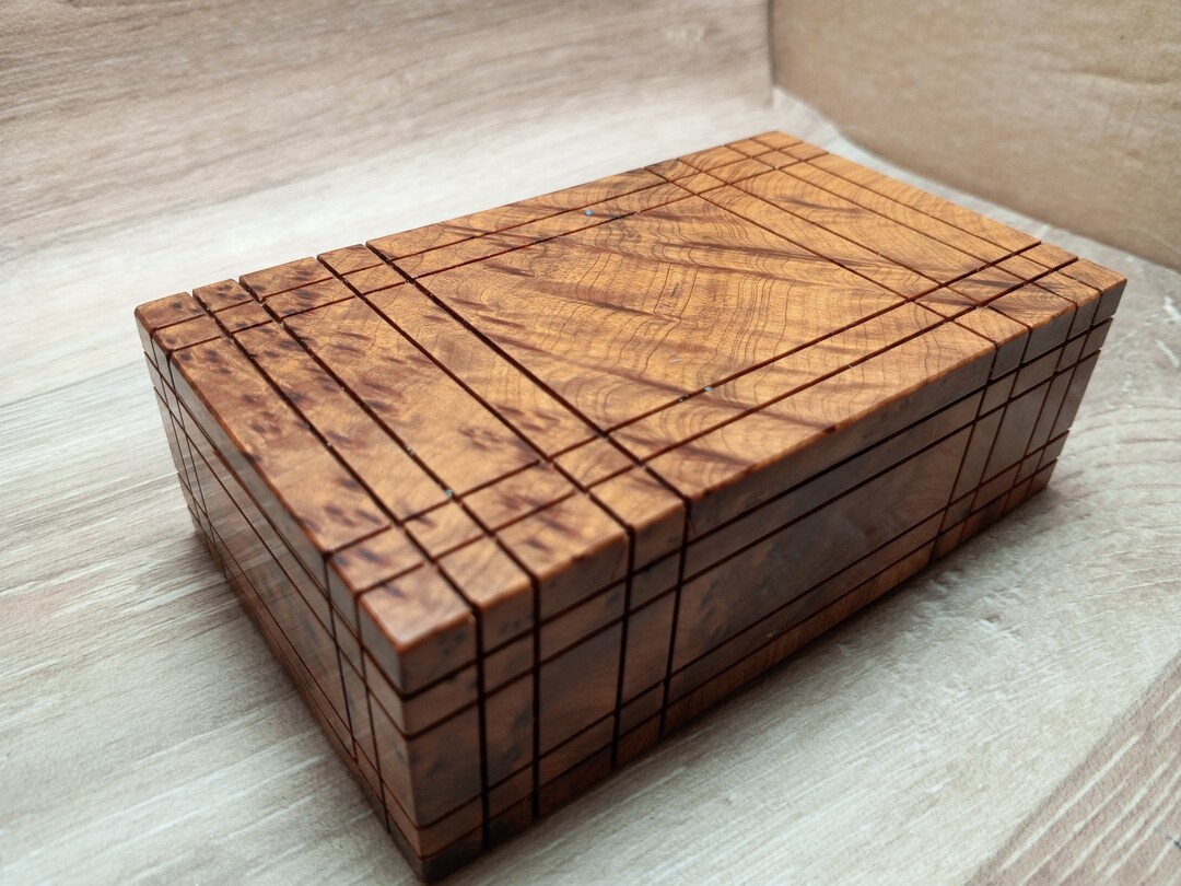 Handcrafted 4x3 Secret Thuya Wood Box: Enchanting Magic Lock, Jewelry ...