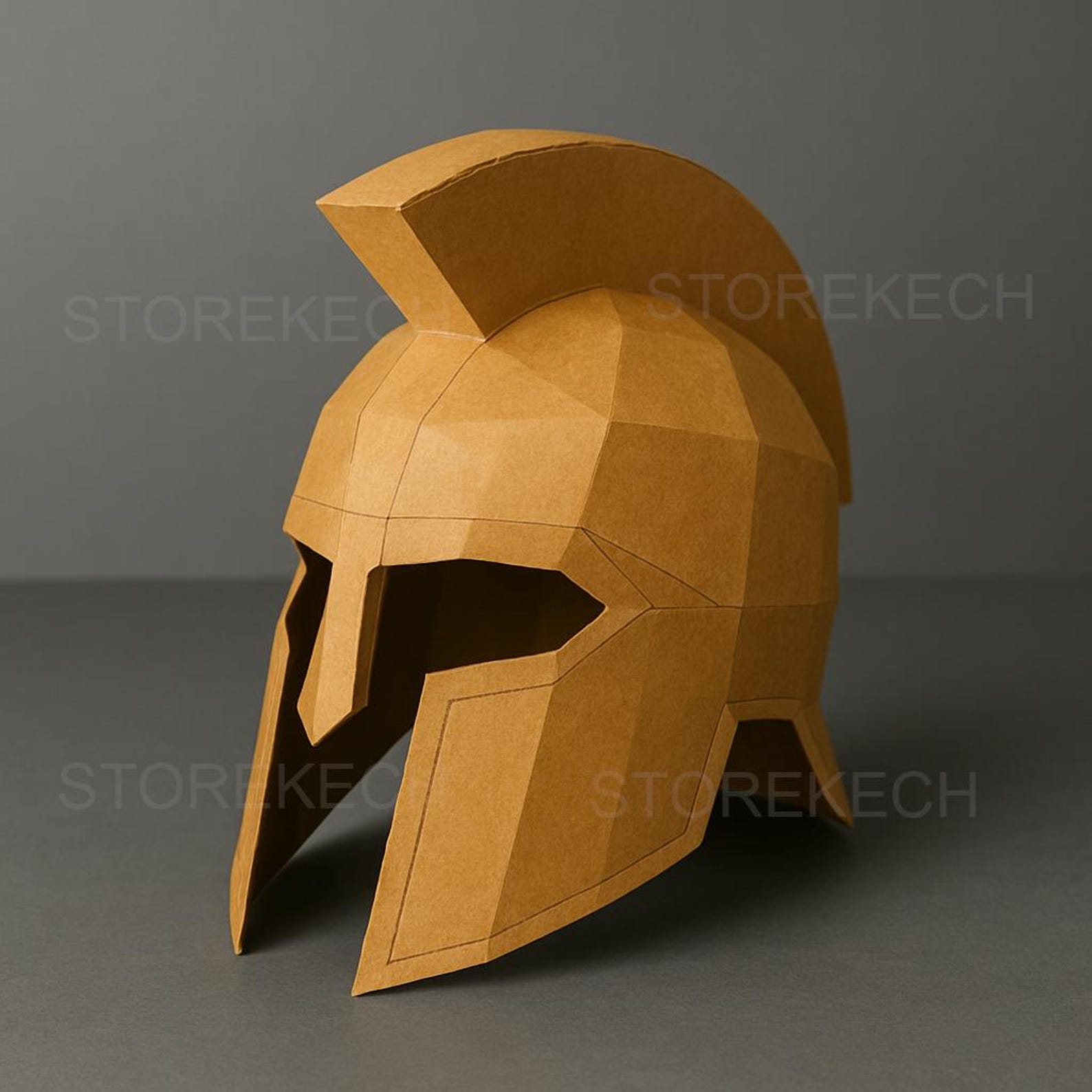 DIY Spartan Helmet – Leonidas Cardboard Template | Printable Papercraft ...