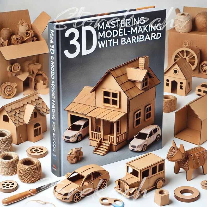 3D Cardboard Model-making Guide |step-by-step DIY Craft Book With ...