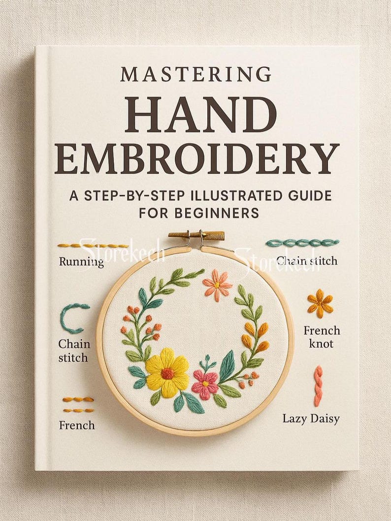 Mastering Hand Embroidery Book | Step-by-step Guide for Beginners ...