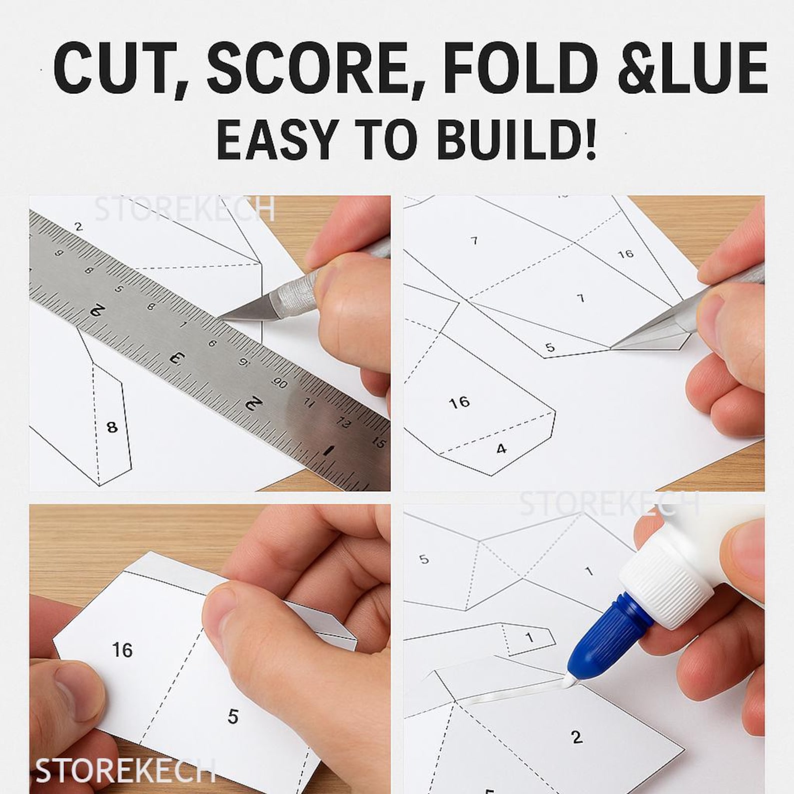 3D Fox Head Mask Template – DIY Papercraft PDF | Printable Animal Wall ...