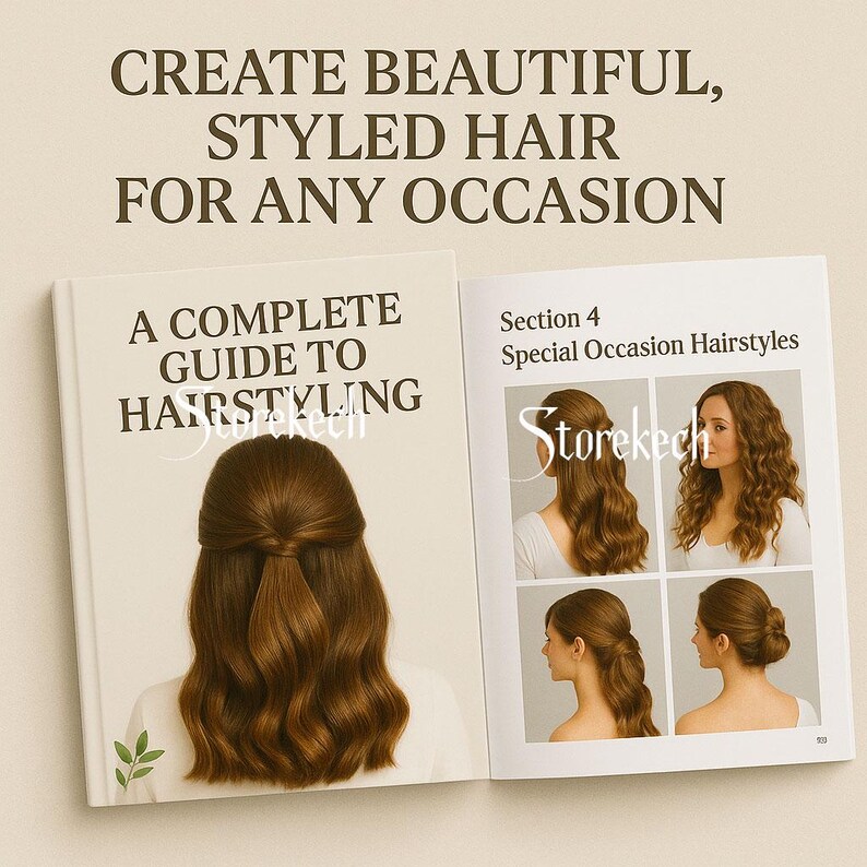 Hairstyling Guide: Step-by-step Braids, Buns, Knots (digital Download ...