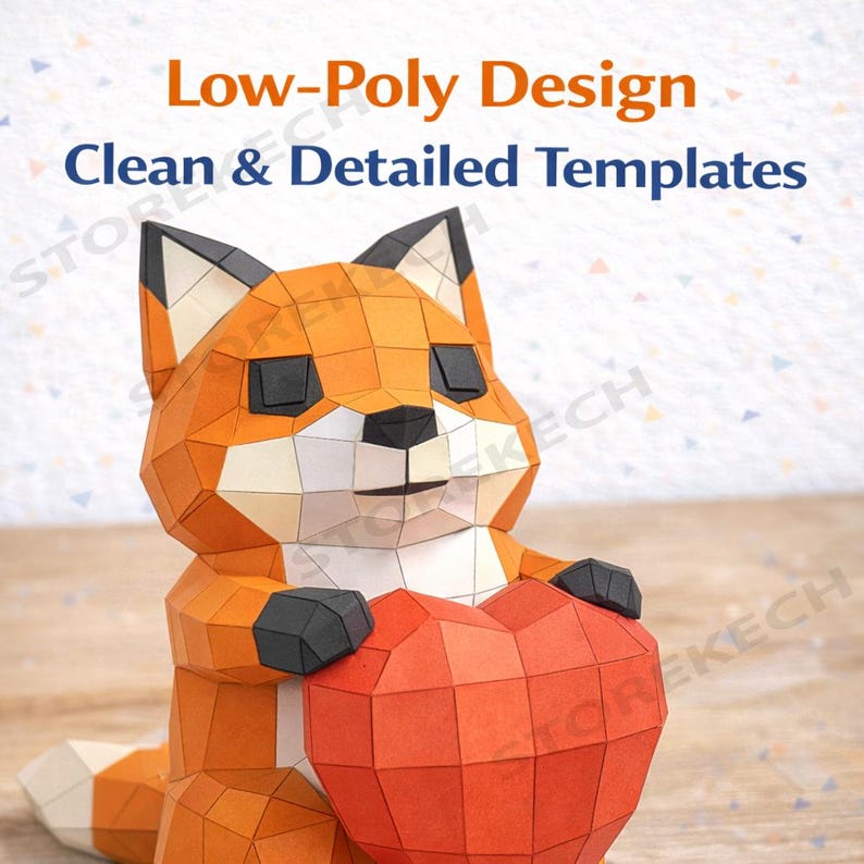 3D Papercraft Animal Models | DIY Printable Bundle (digital Download ...