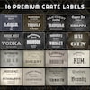 5 Bootlegger Prohibition Labels, Speakeasy Labels, Gatsby Party Props ...