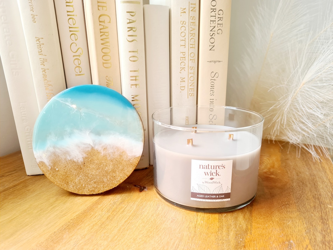Luxury Candle, Seascape, Ocean Decor, Beach Decor, Beach Scene, Triple ...