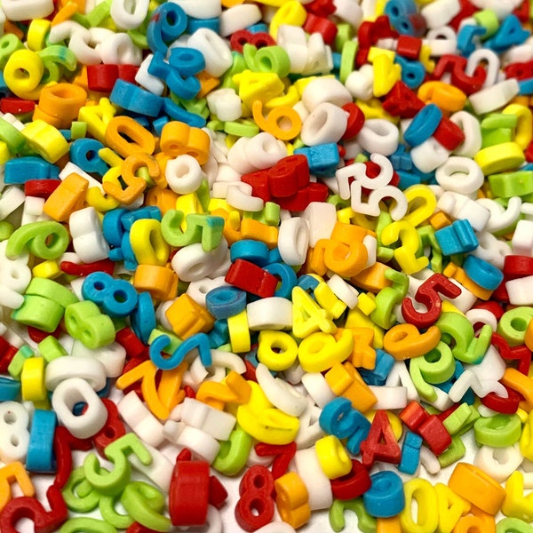 Number Sprinkles - Etsy