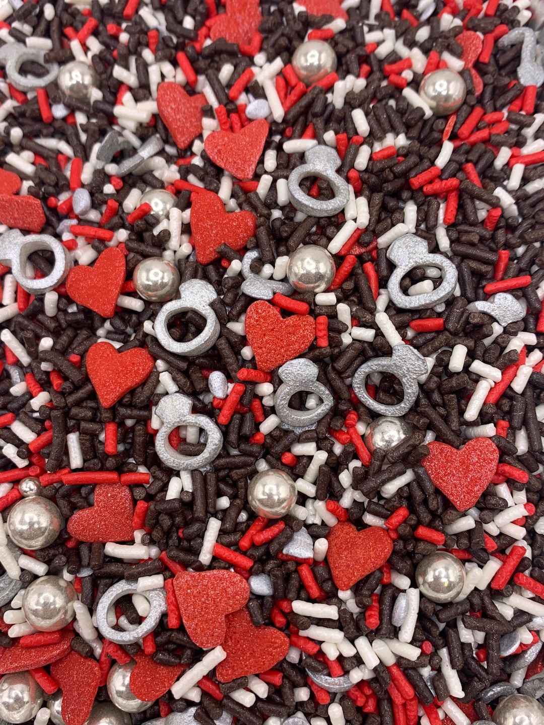 Full Heart Heavy Hand Sprinkle Mix Valentine's Day - Etsy