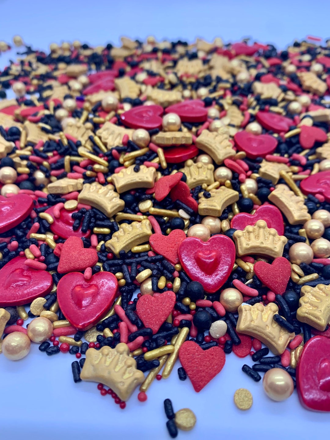 Queen of Hearts Edible Sprinkle Mix, Birthday Queen Sprinkle Mix ...
