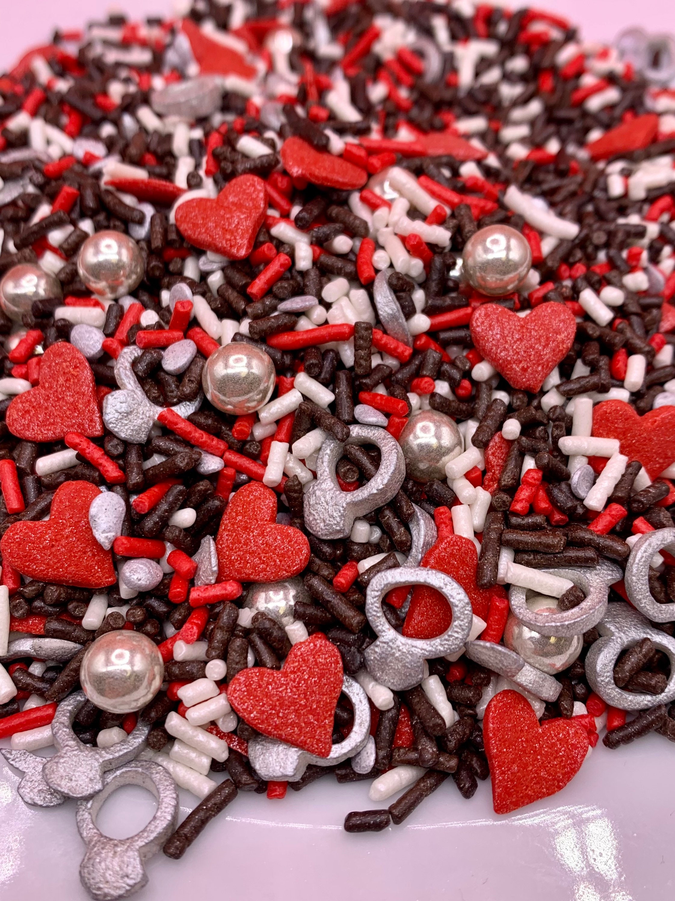 Full Heart Heavy Hand Sprinkle Mix Valentine's Day - Etsy
