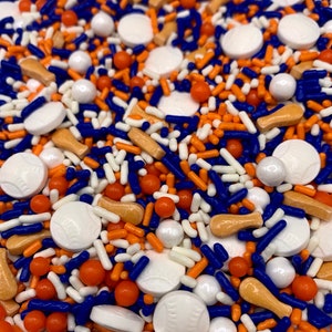 Houston Astros, Mets Sprinkle Mix, Edible MLB Baseball Sprinkles - Etsy