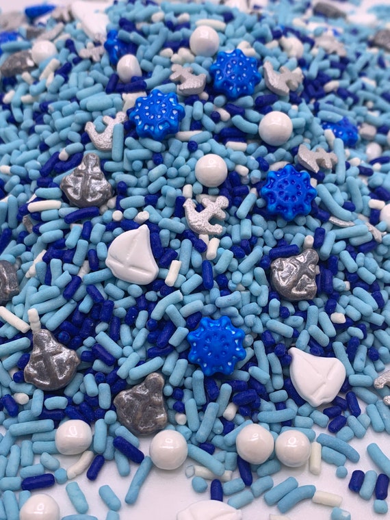 Out to Sea Sprinkles Mix Edible Boat Sprinkles Sea Captain - Etsy