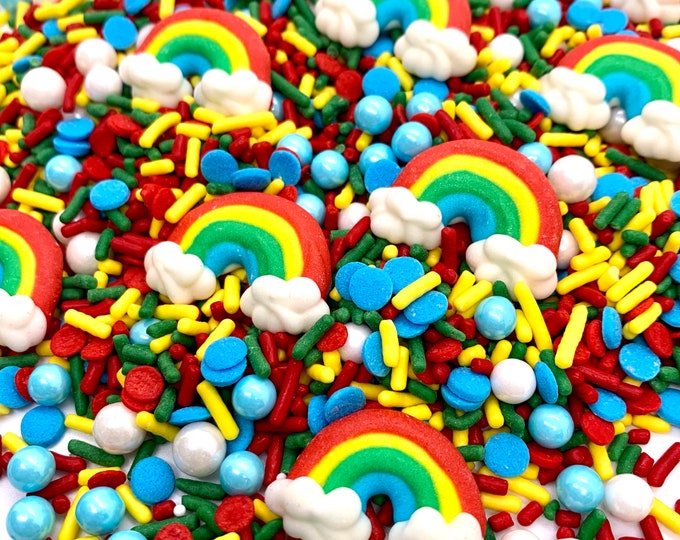 Chasing Rainbows Edible Sprinkle Mix, Rainbow Sprinkles, Rainbow Baby ...