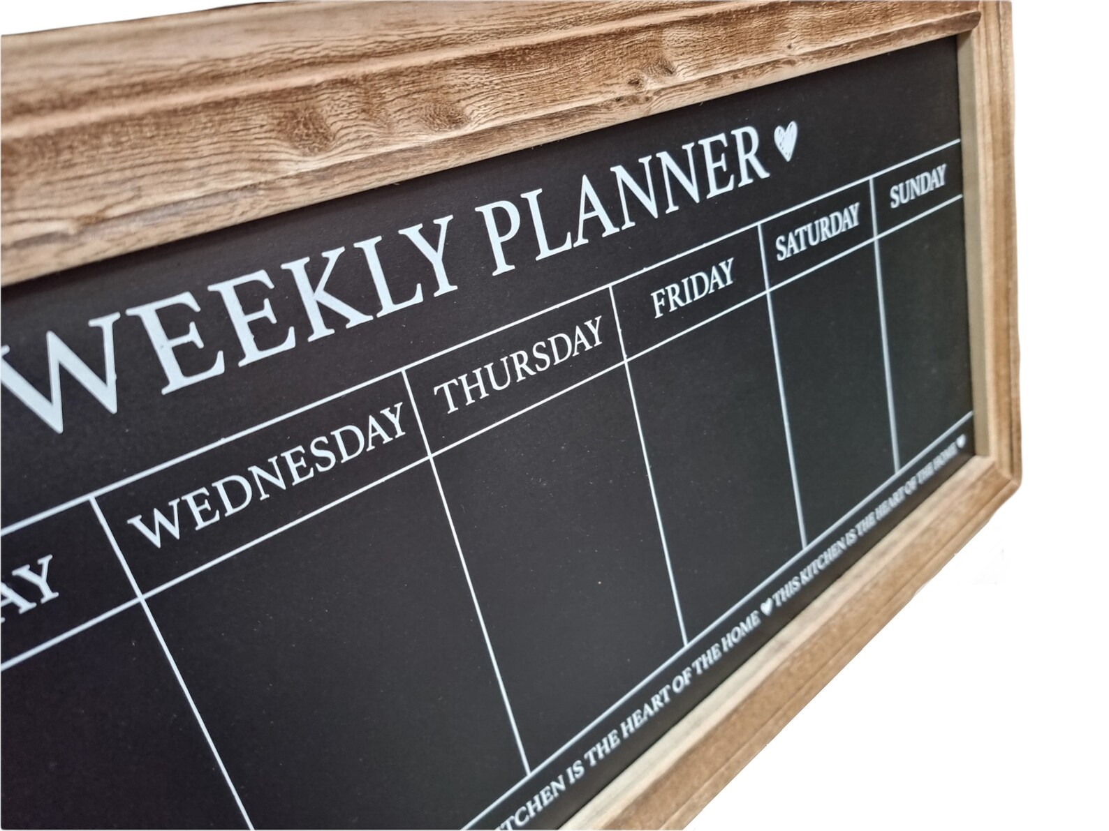 Weekly Planner Wooden Chalkboard Menu Party Planner Blackboard Vintage ...