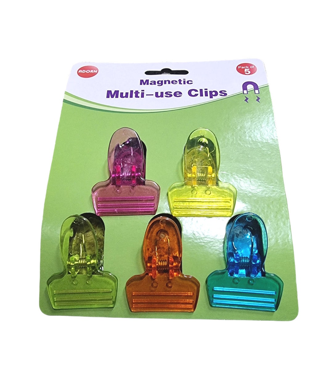 Neon Magnetic Bulldog Clips, Multi Use Memo Holders (pack of 5) - Etsy UK