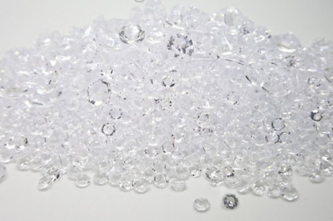 2000 Scatter Crystals Mixed Sizes 2-7mm Clear Acrylic Table Diamonds ...