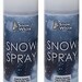 2 Two X CHRISTMAS SNOW SPRAY Can Decoration Artificial Fake Xmas Spray ...