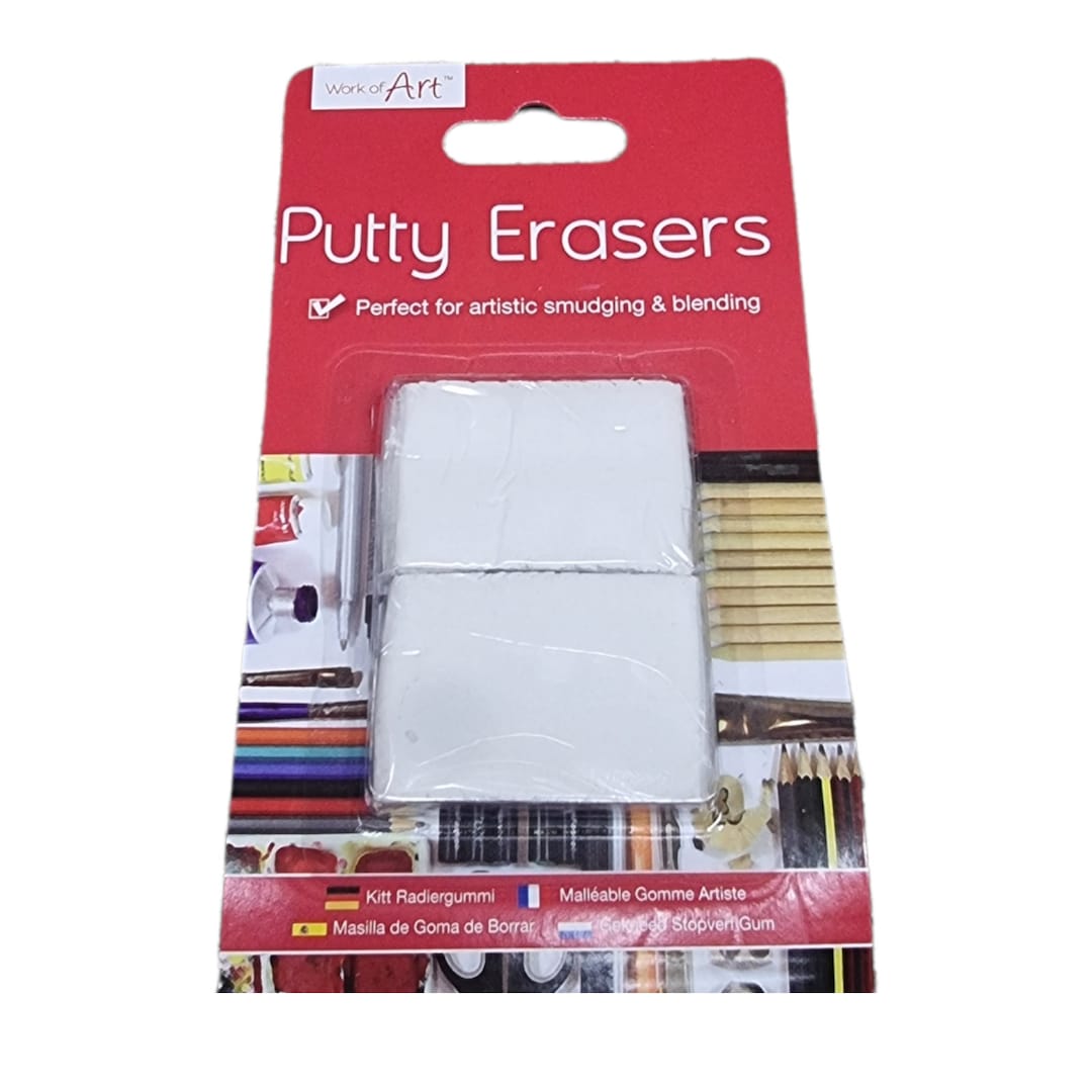 Putty Erasers X 2 Art Smudging Blending Craft Pastels Charcoal Drawing ...