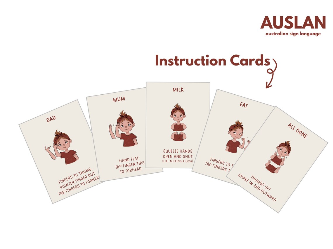 Auslan Baby's First Signs (digital) - Poster & Cards - Australian Sign ...