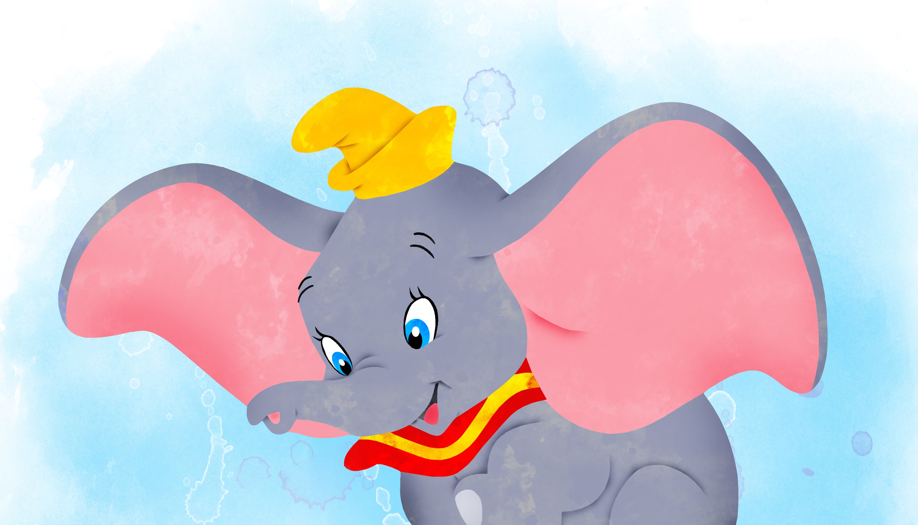 Dumbo Set of 3 Images Dumbo print art Disney poster wall | Etsy