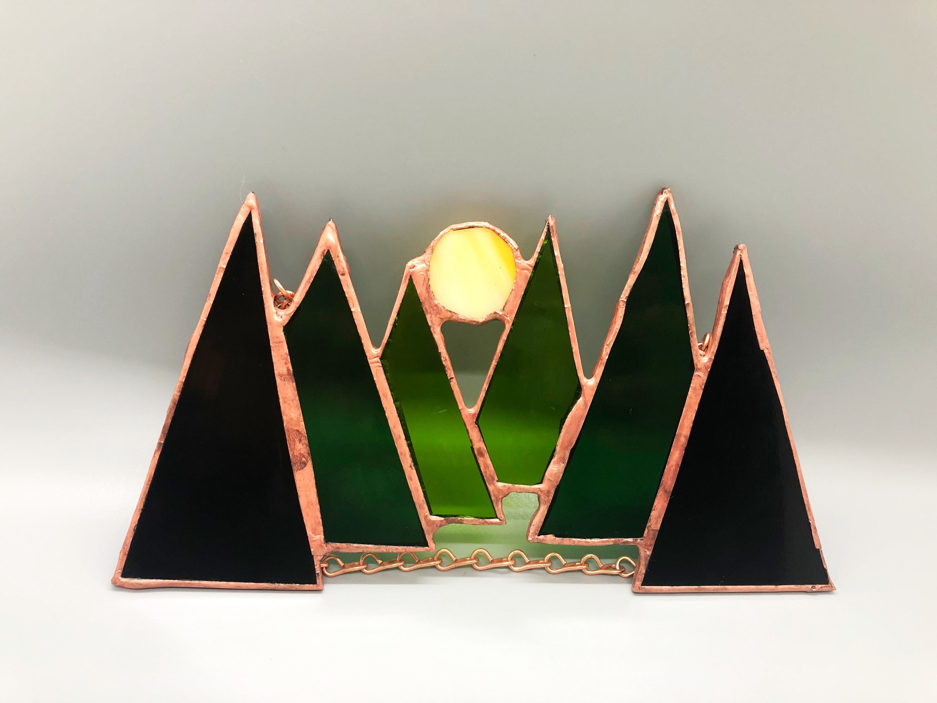 Forest Suncatcher Tree Window Decor Stained Glass Trees | Etsy