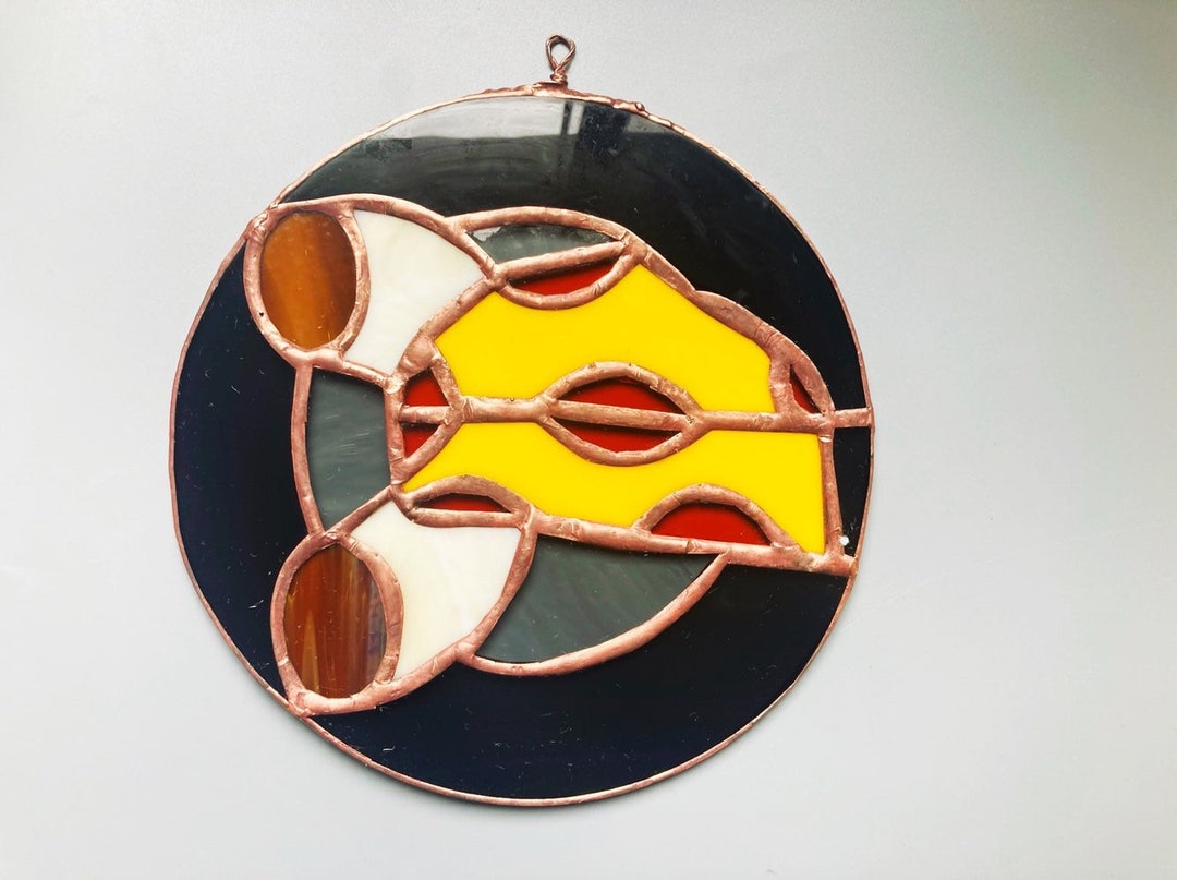 Mac and Cheese Stained Glass Macaroni and Cheese Mac n - Etsy