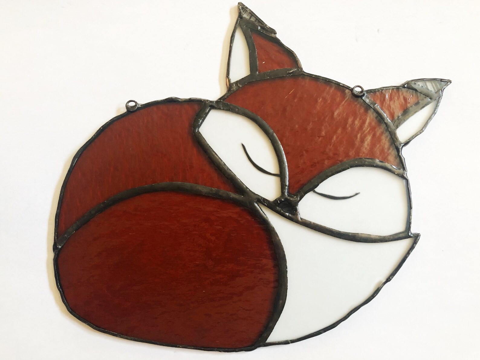 Stained Glass Fox Suncatcher Fox Window Decor Wall Hanging - Etsy
