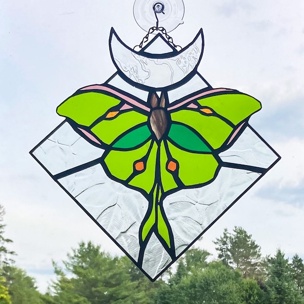 Stained Glass Moth - Etsy