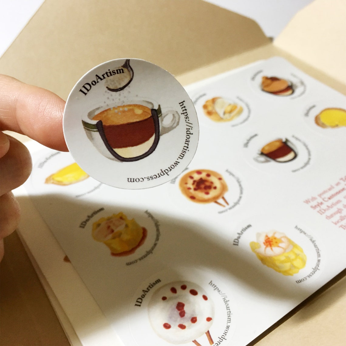 Hong Kong Food Postcard Set of 6 With Envelope & Sticker - Etsy