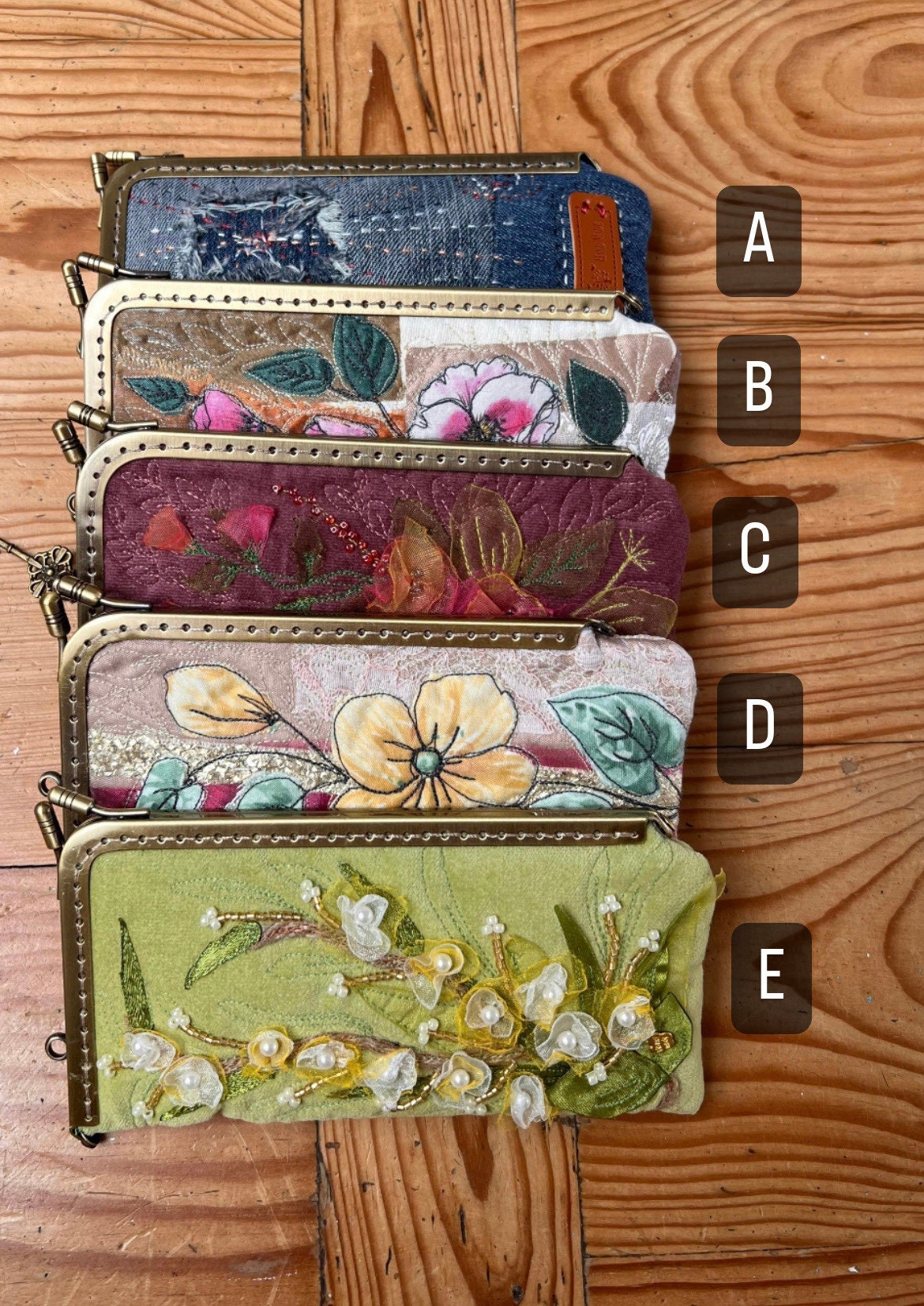 Handmade Velvet Glasses Case With Embroidery and Beads / Unique Gift ...