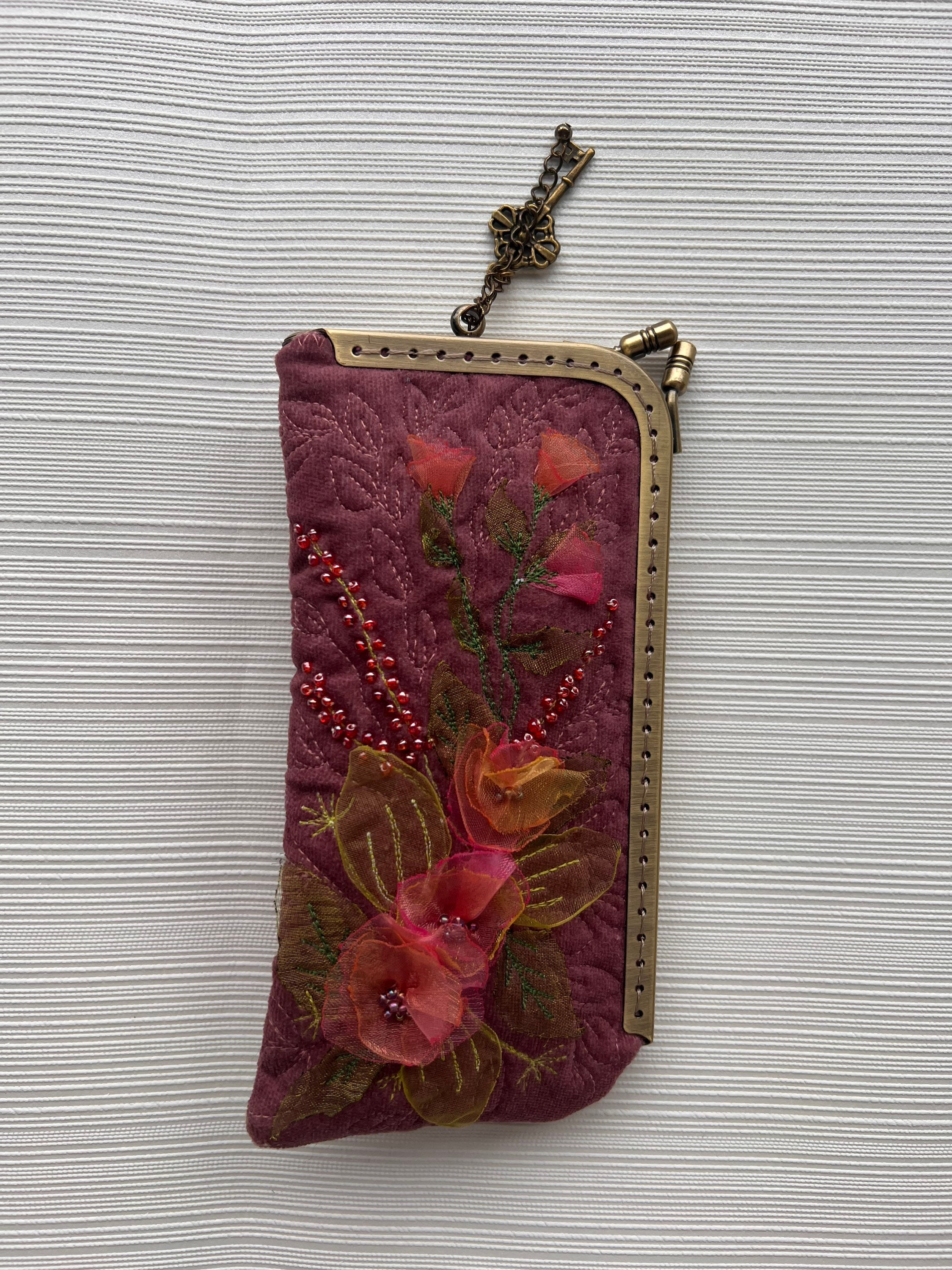 Handmade Velvet Glasses Case With Embroidery And Beads Unique T For Special Occasions Etsy