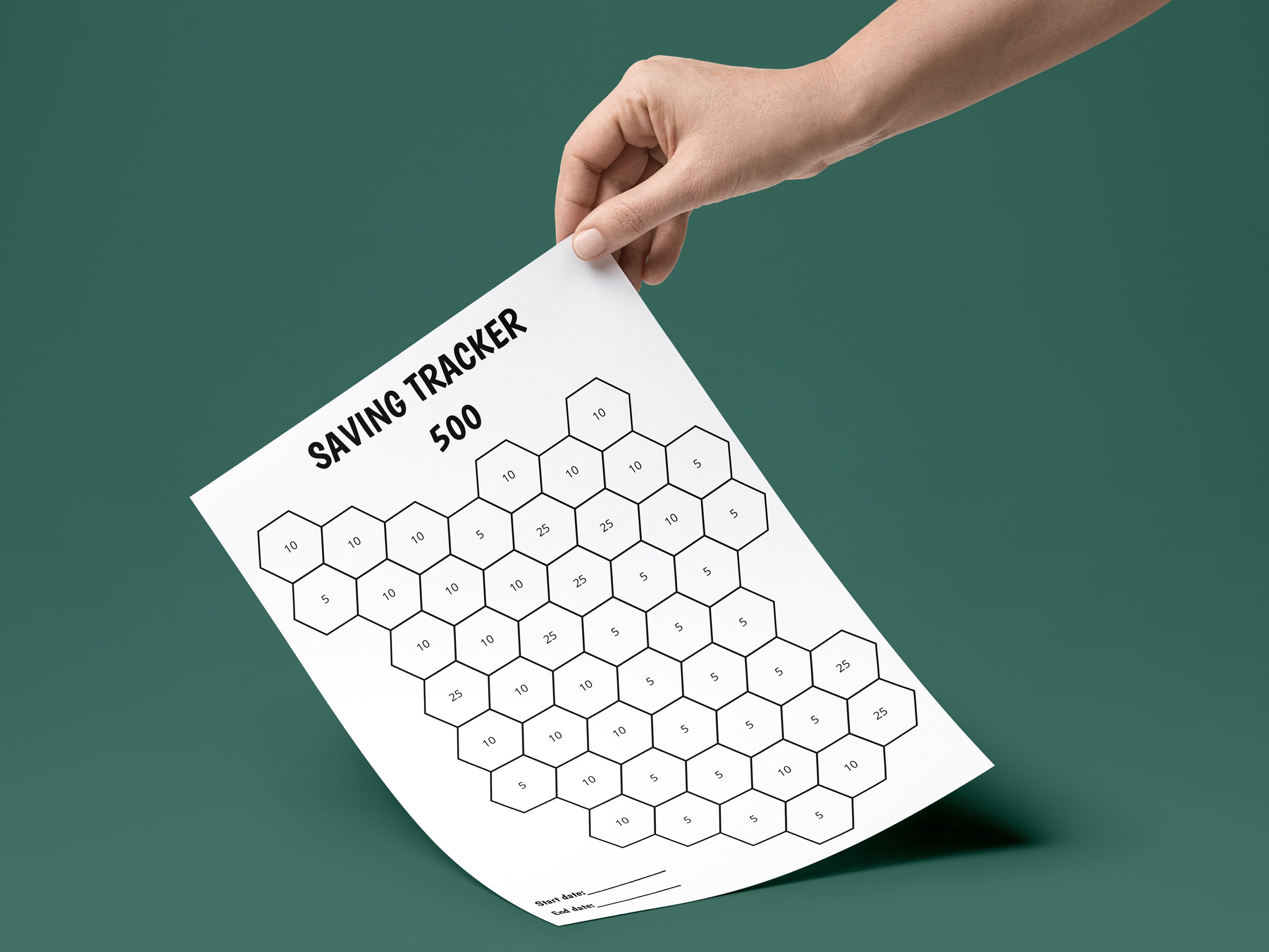 500 Saving Tracker Printable PDF Instant Download - Etsy Israel