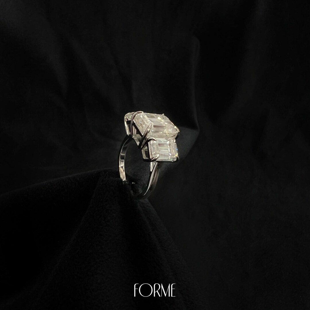 3.28 TCW VSS Moissanite Diamond Ring, Wedding Ring, Bridal Ring ...