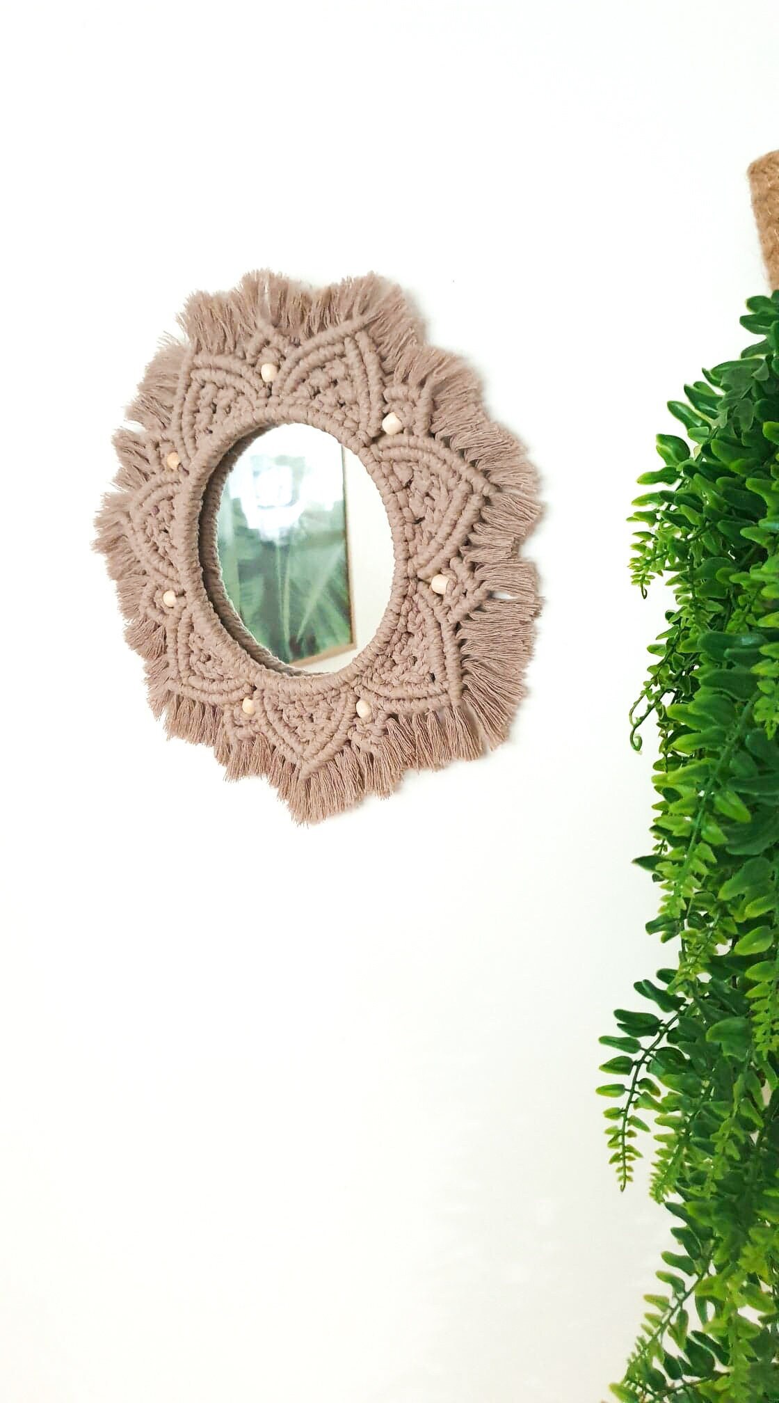 Mandala Macrame Mirror / Boho Macrame Mirror / Macrame Wall - Etsy ...