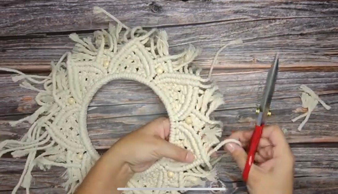 Macrame Pattern PDF Mandala Mirror Macrame Mirror Tutorial - Etsy