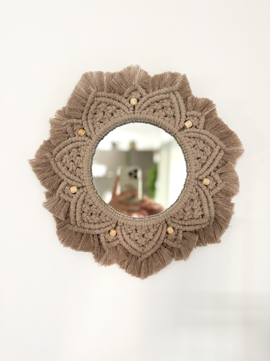 Mandala Macrame Mirror / Boho Macrame Mirror / Macrame Wall Decor ...