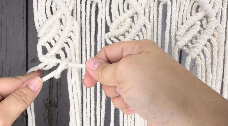 Macrame Pattern PDF Leaves & Vines Wall Hanging, DIY Macrame Wall ...