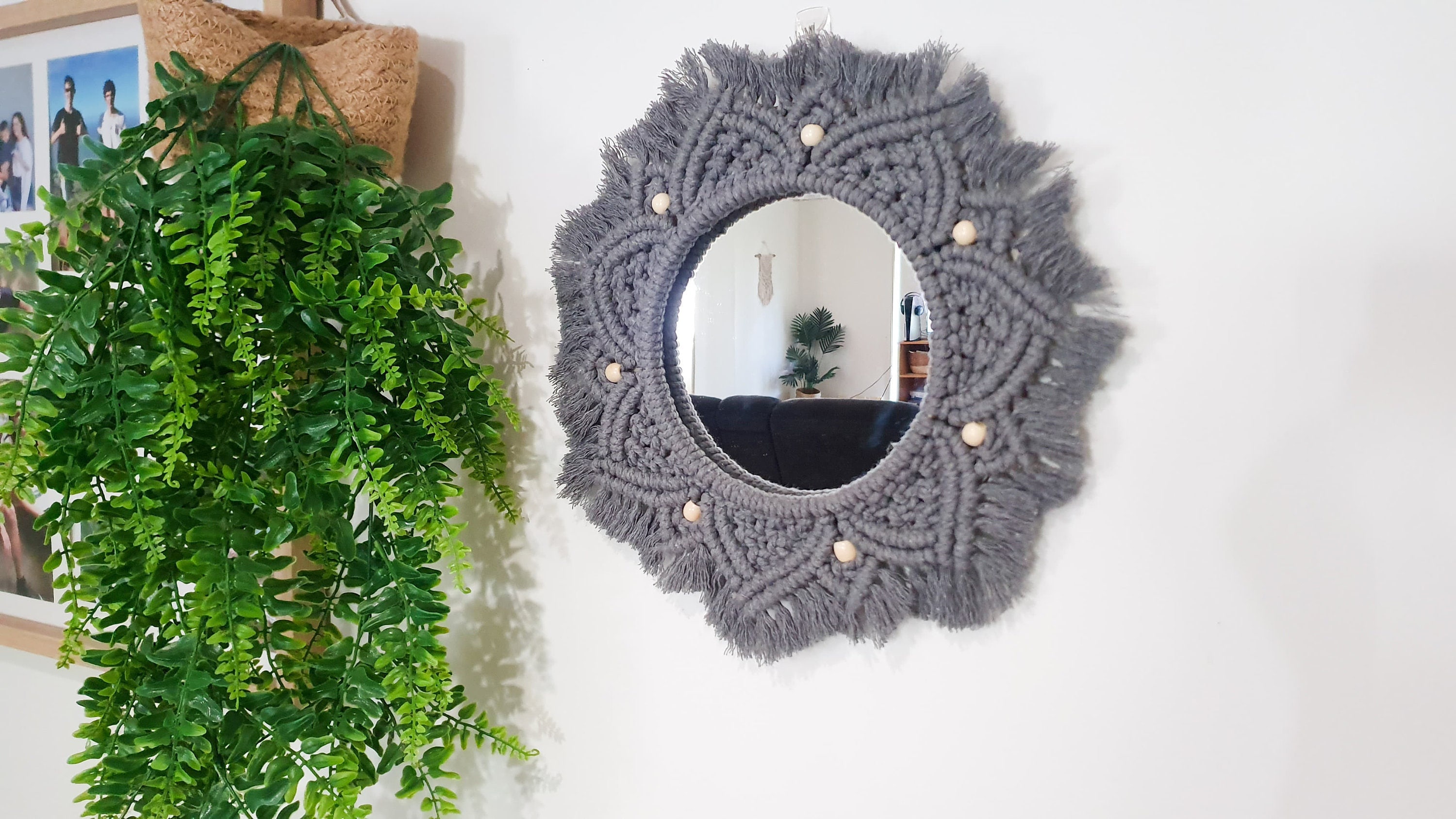 Macrame Pattern PDF Mandala Mirror Macrame Mirror Tutorial - Etsy