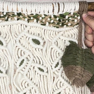 Macrame Pattern PDF Leaves & Vines Wall Hanging, DIY Macrame Wall ...