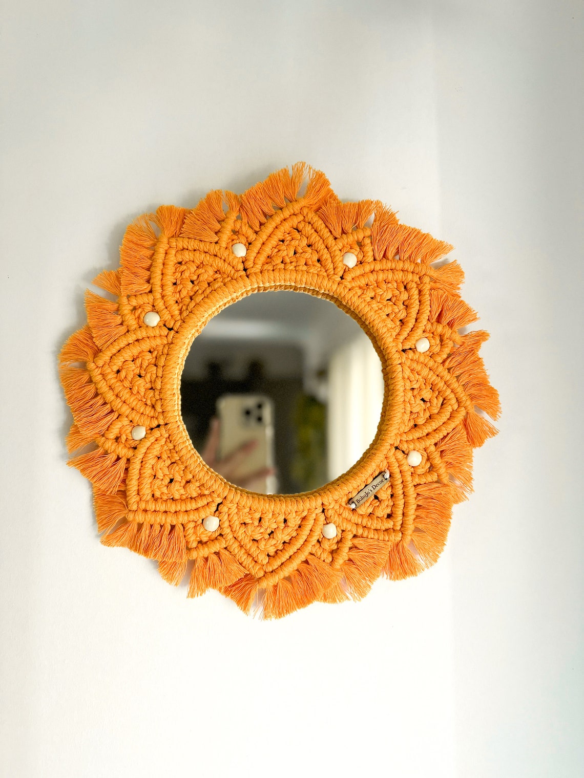 Macrame Pattern PDF Mandala Mirror Macrame Mirror Tutorial - Etsy
