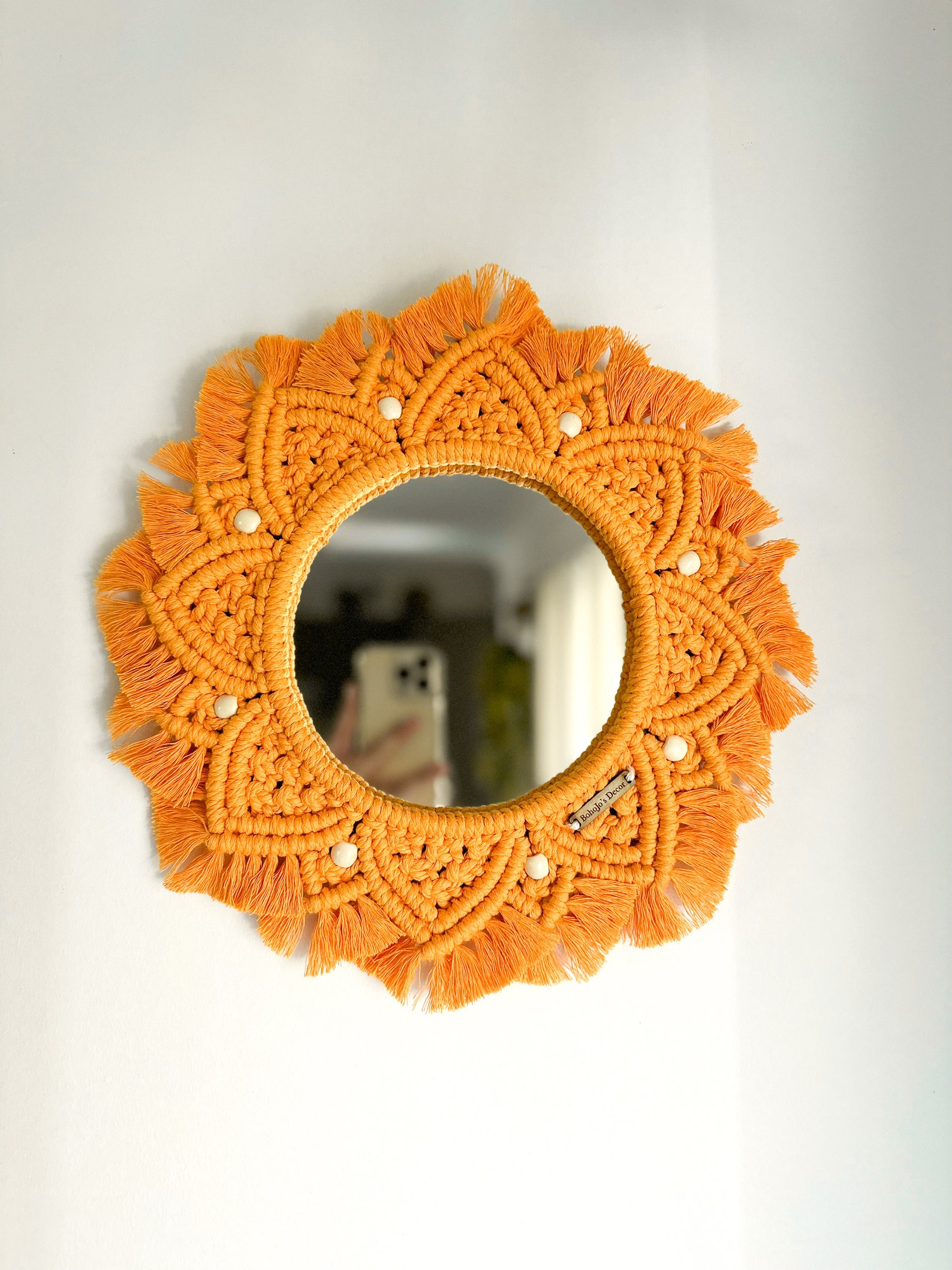 Macrame Pattern PDF Mandala Mirror Macrame Mirror Tutorial - Etsy