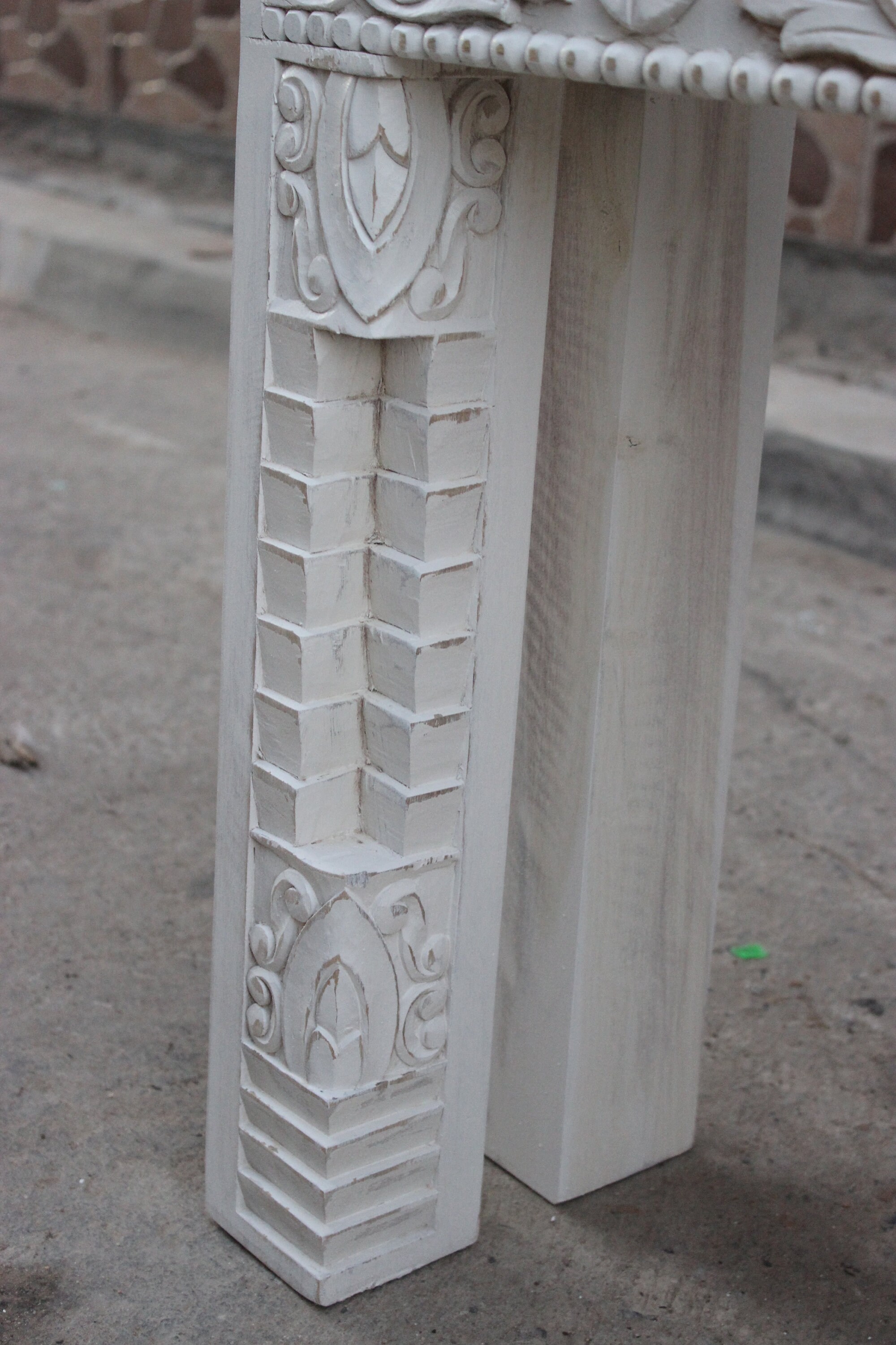 Indian Hand-carved Wooden Console Table/ Nightstand /side - Etsy