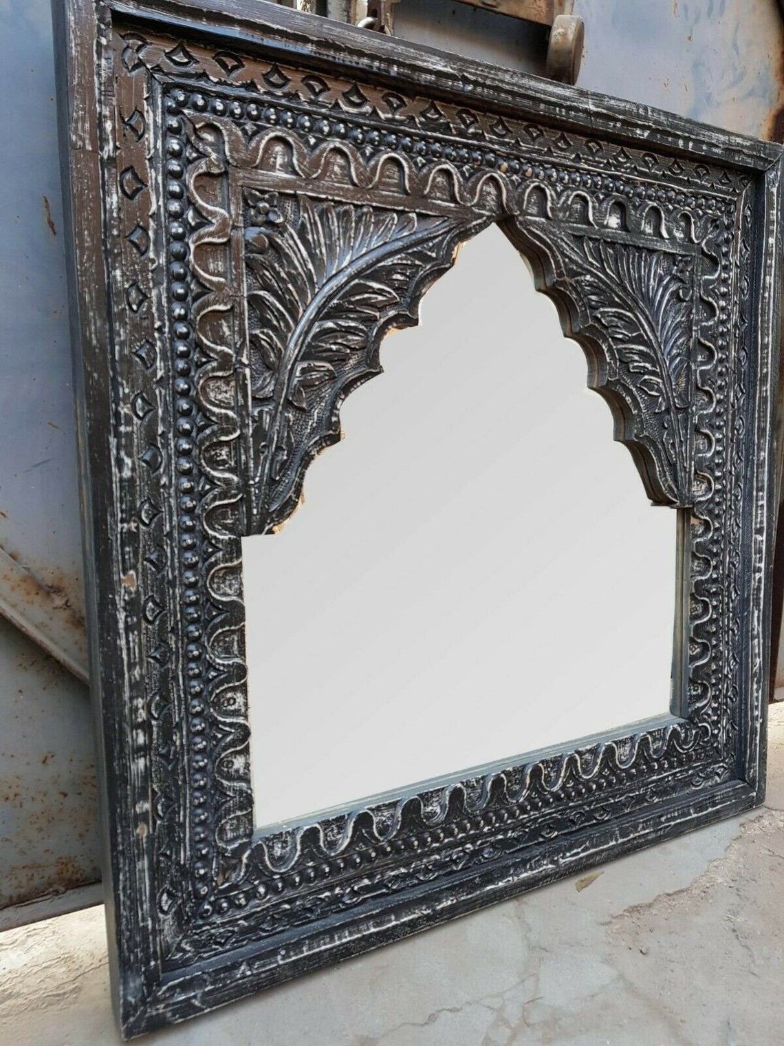 India Vintage Style Wooden Handcarved Frame Without Mirror | Etsy
