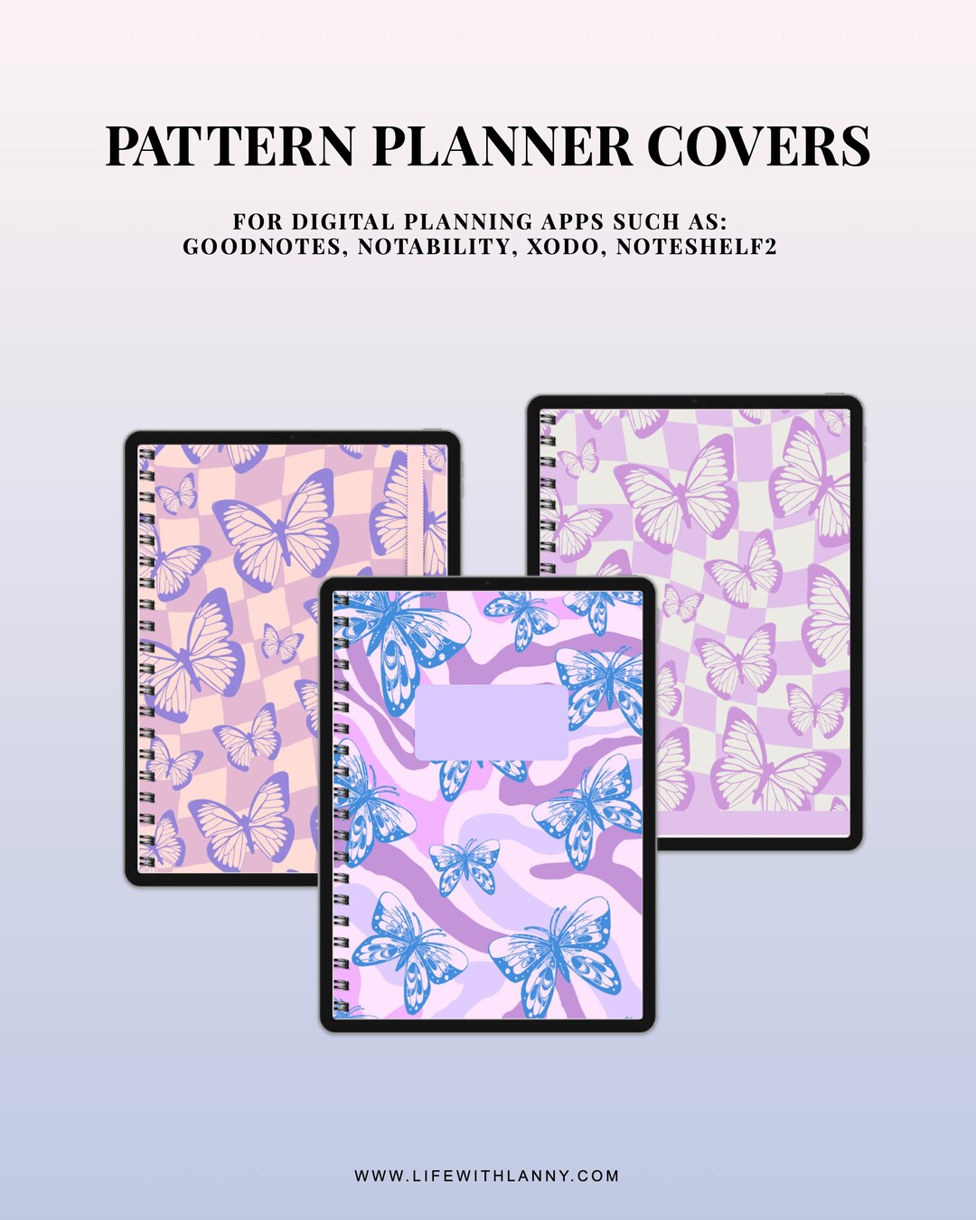 Digital Planner Covers | Pattern Print Covers for Goodnotes ...