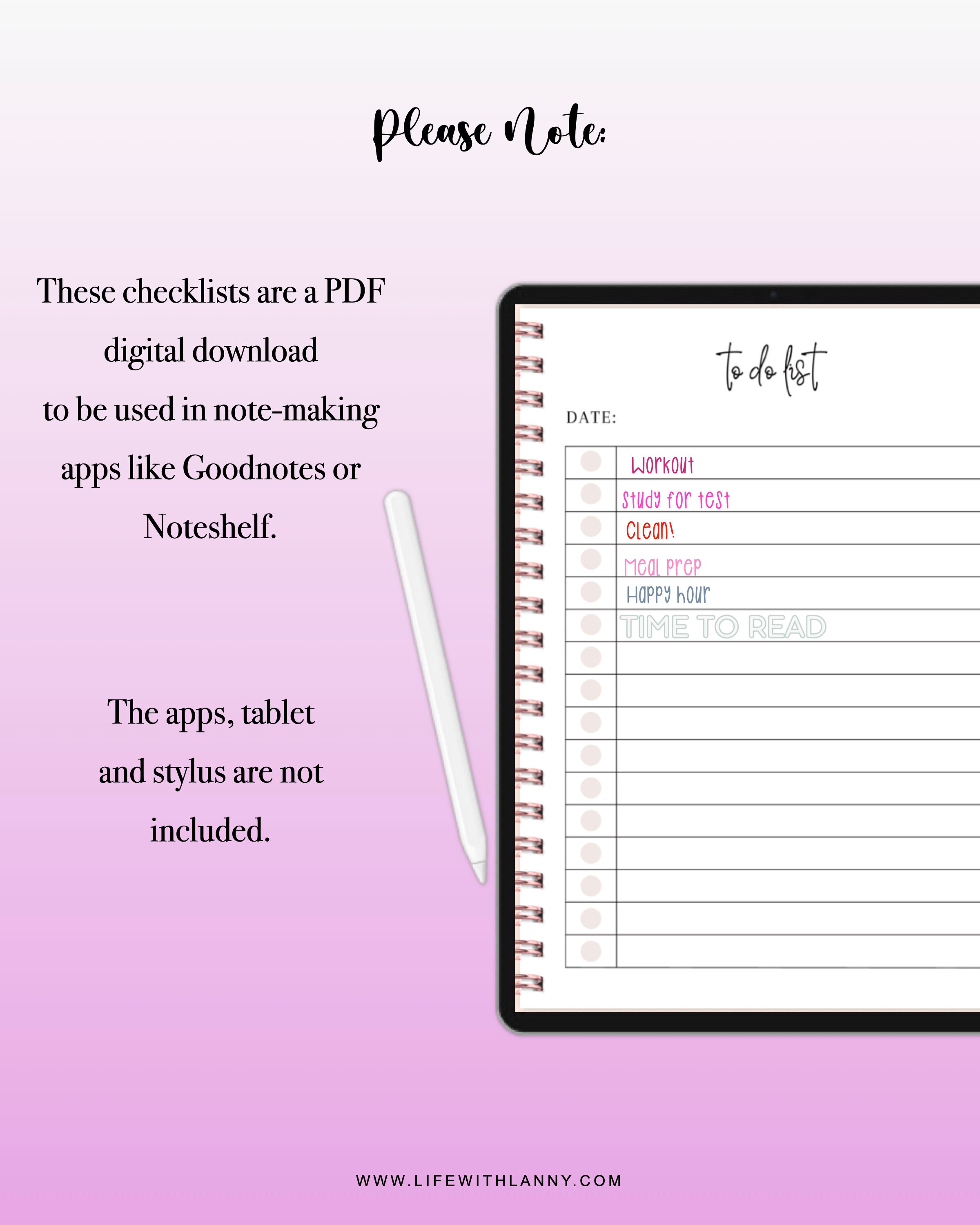 The Ultimate Digital List Bundle | Digital Lists and Trackers | Instant ...