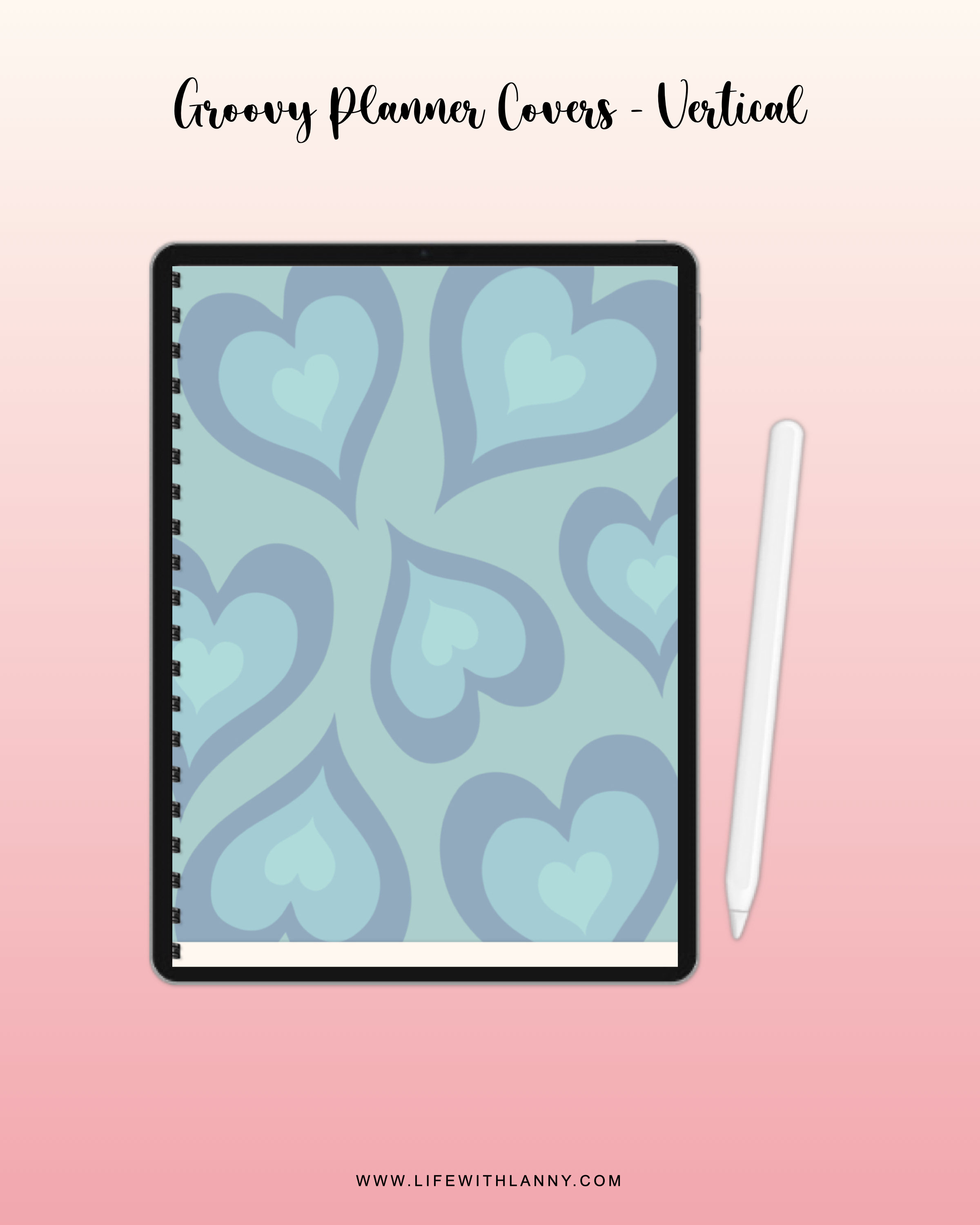 Groovy Planner Covers | Digital Portrait Covers for Goodnotes ...