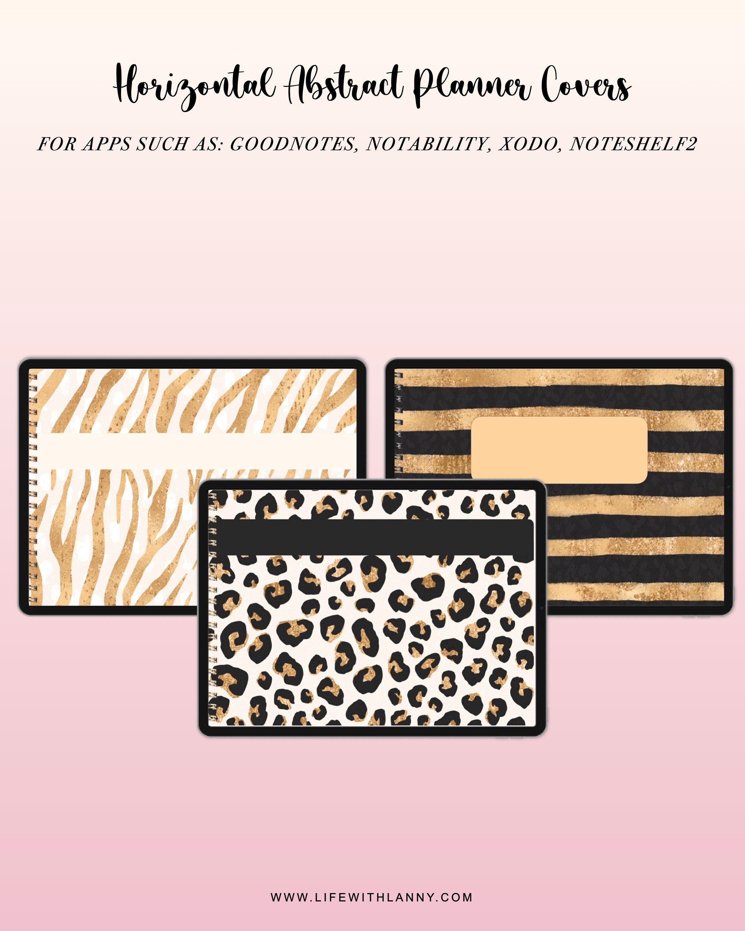 Digital Planner Covers | Landscape Covers for Goodnotes - Notability ...